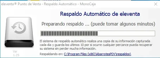 Respaldo automático - eleventa.com